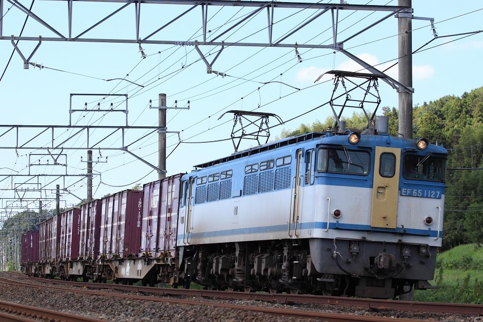 18日撮影 EF65 1127: 房総地区113系を追って